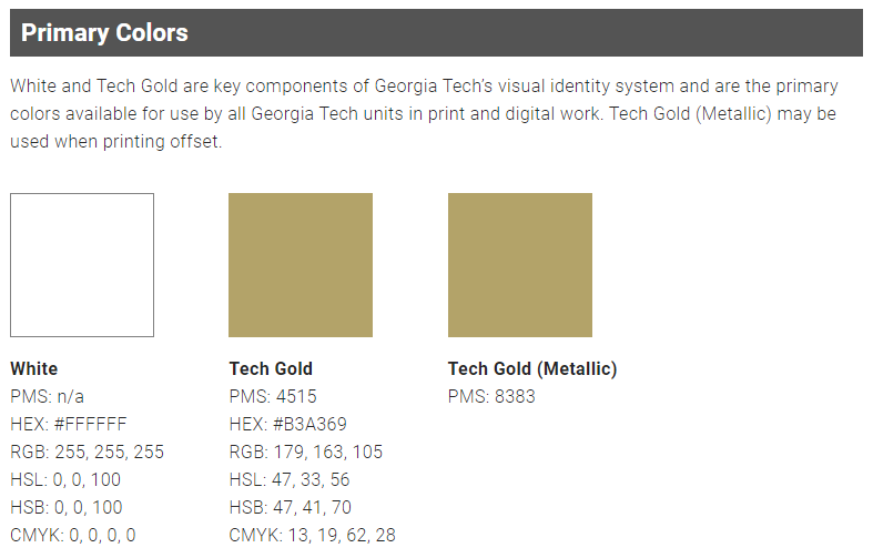Branding Resources | George W. Woodruff School of Mechanical Engineering